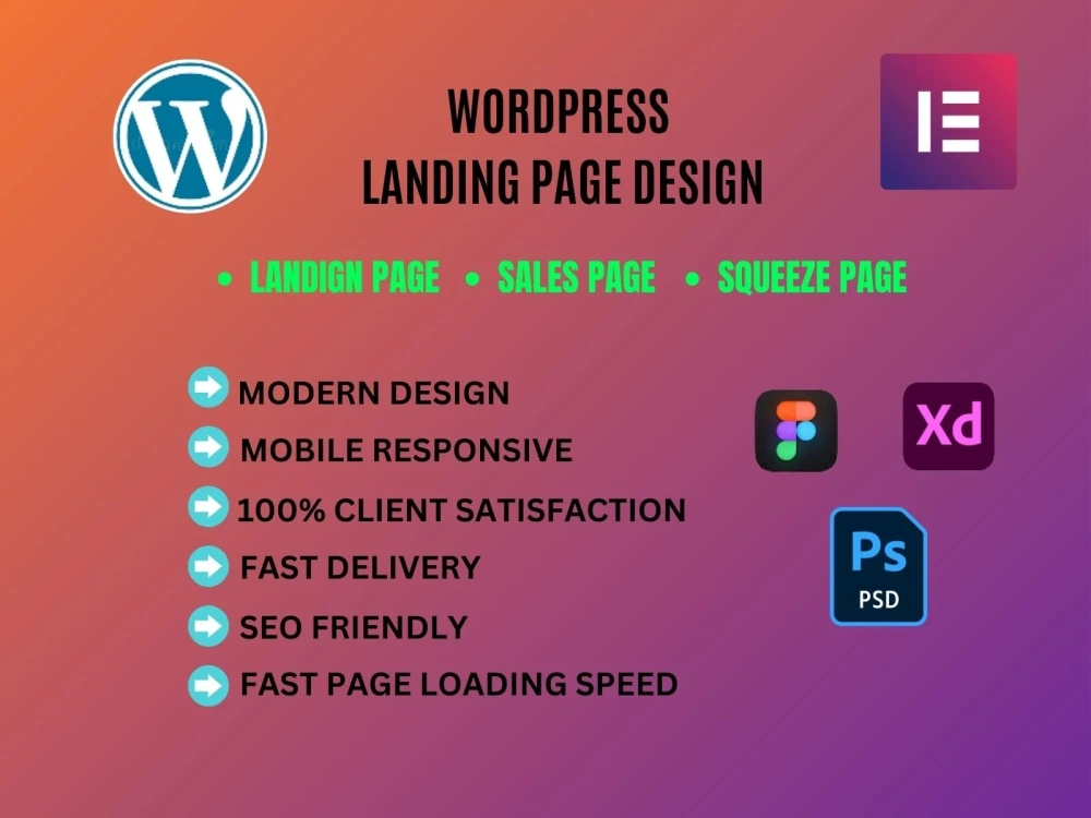 Create landing page design using WordPress and Elementor | Upwork Create landing page design using WordPress and Elementor | Upwork