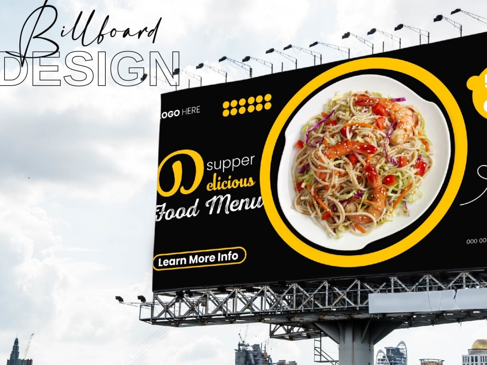 Modern & creative Billboard Design for Eye-Catching Advertisement | Upwork