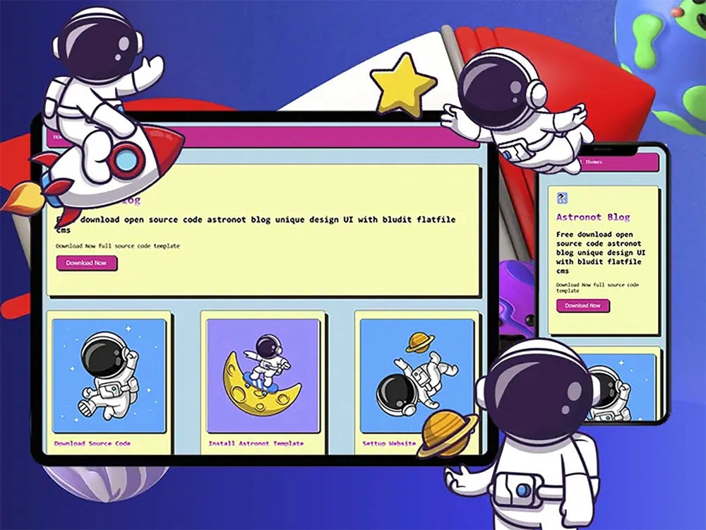Fast website with flatfile cms bludit / pico cms | Upwork