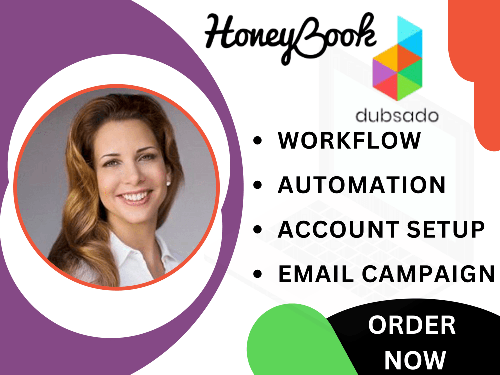 Dusado workflows, automation, brochure design, form set up, honeybook| | Upwork