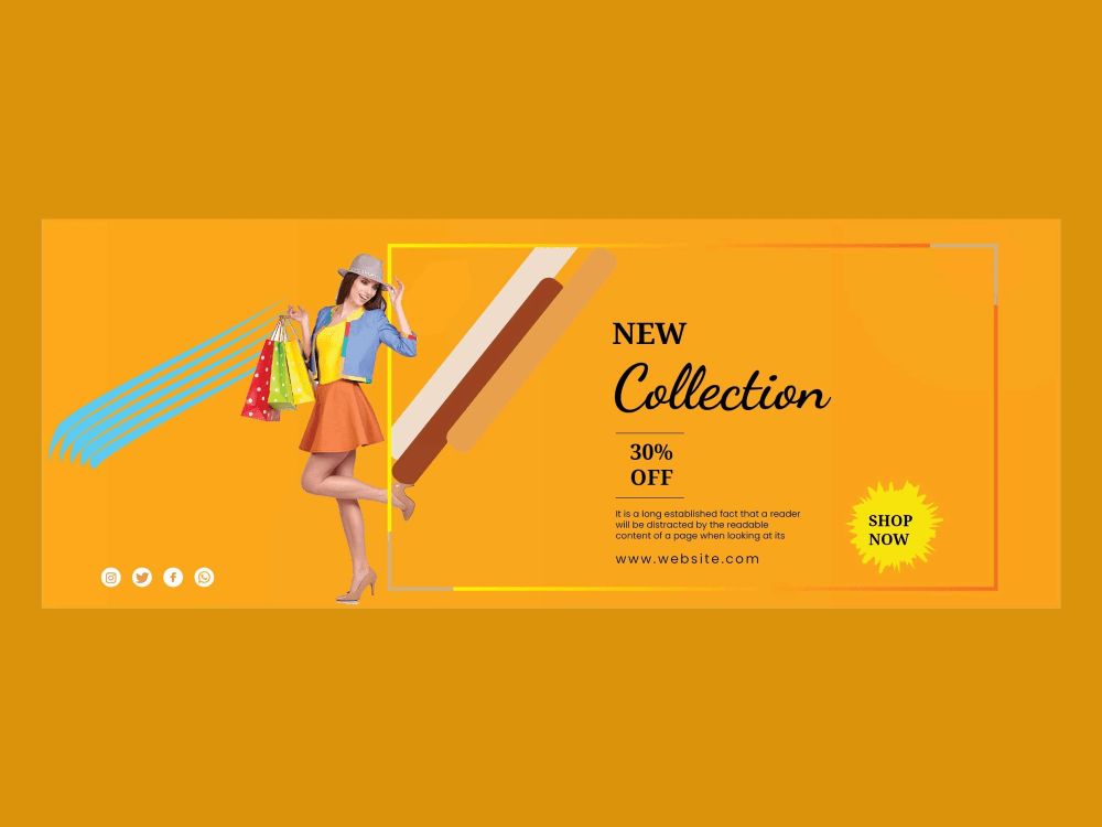 Bespoke Website Banner, Facebook Banner or Google ads Banner | Upwork