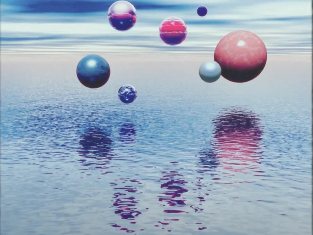 A vintage 3D abstract video made in Bryce 3D | Upwork