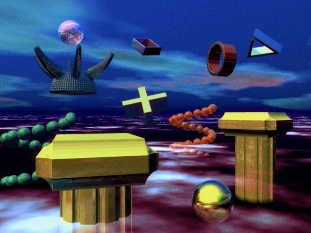 A vintage 3D abstract video made in Bryce 3D | Upwork