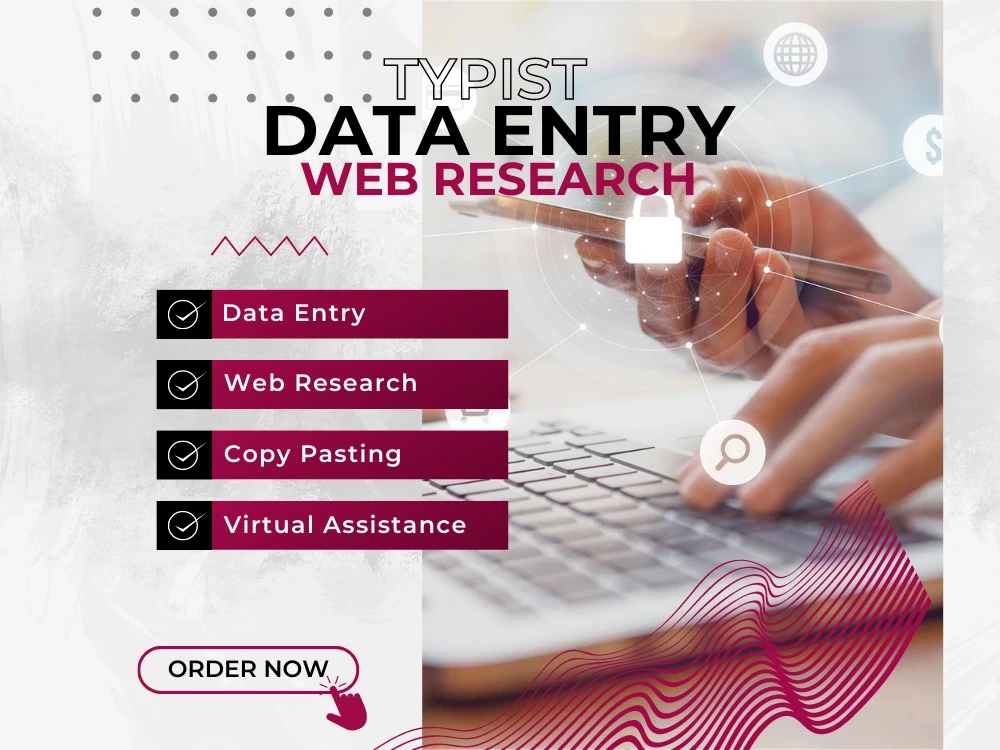 Data entry, Web research, Copy pasting & Virtual Assistance | Upwork