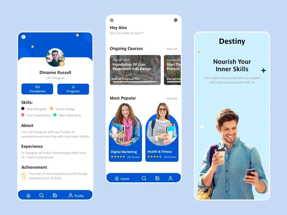 A custom Mobile App UI design concept for your Brand | Upwork