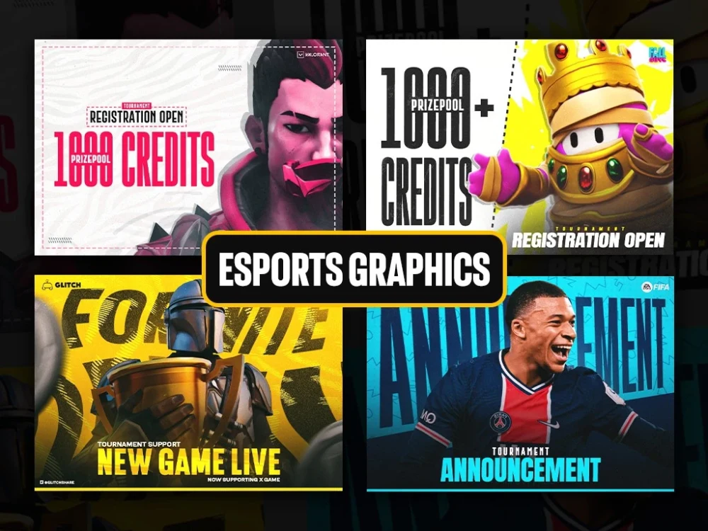 Esports social media post graphics for gaming events | Upwork
