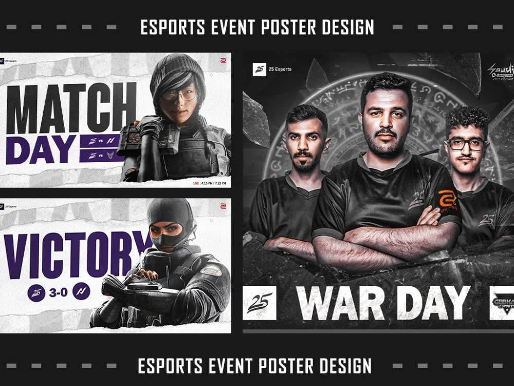 Esports social media post graphics for gaming events | Upwork