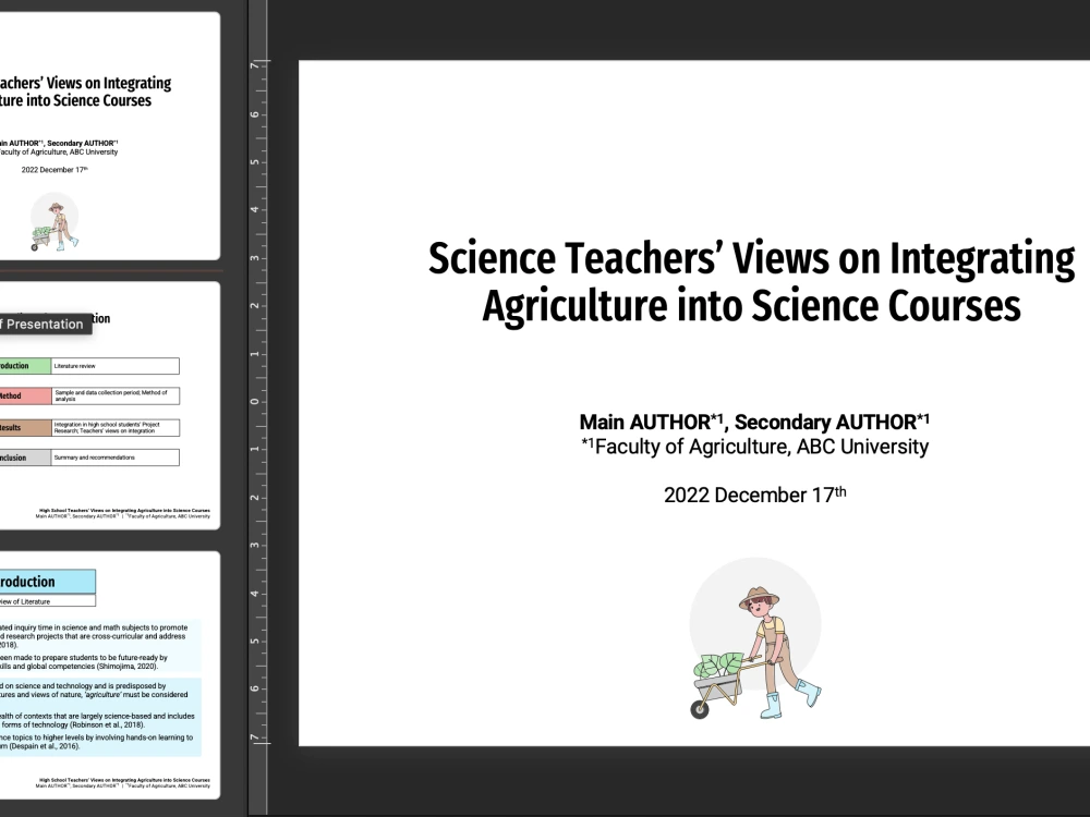 An organized and well-designed PowerPoint slides for your presentation ...