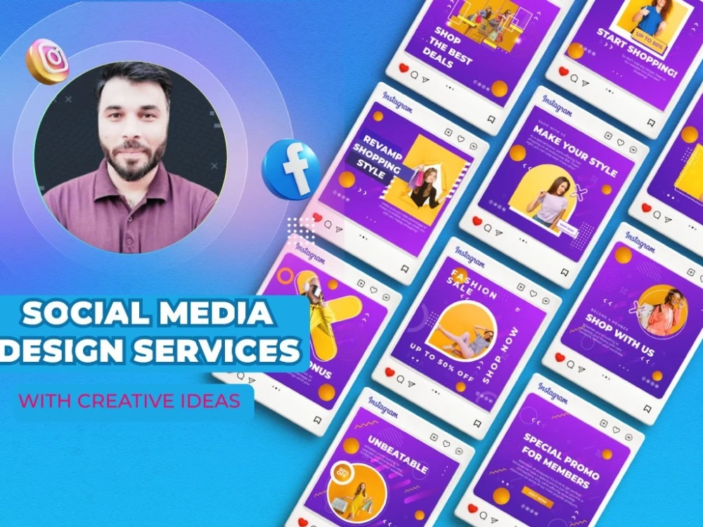 Creative social media graphics, social media post design and banner ads ...