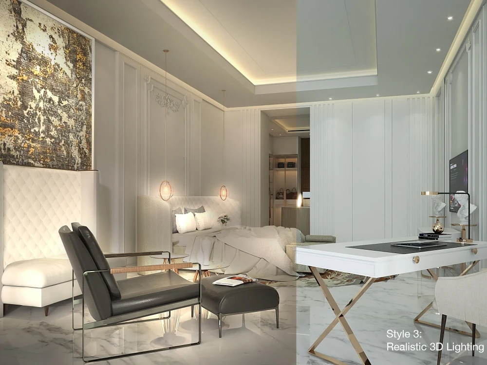 A realistic lighting design visualization with photoshop | Upwork