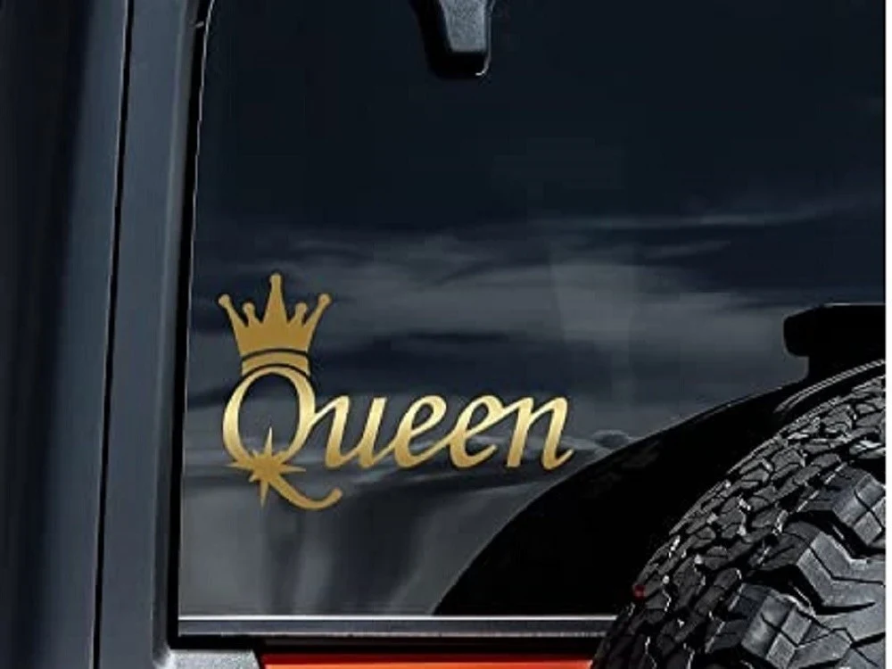 Vinyl crown queen decals stickers description for cars, trucks and ...