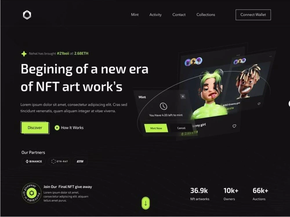 Nft smart contract, minting website, Solana smart contract with web3 ...