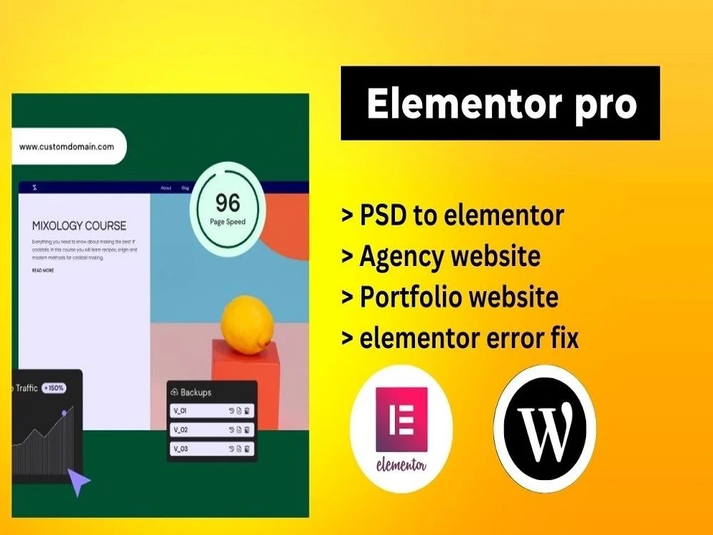 Install Elementor pro & design psd to Elementor with theme customization | Upwork
