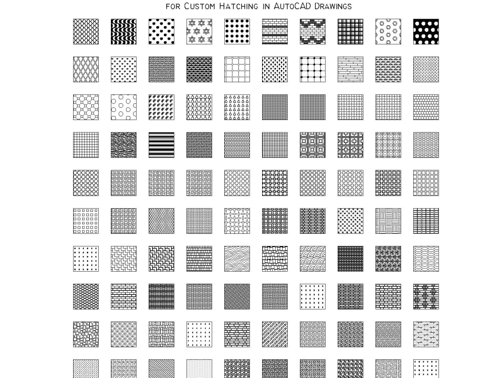 PAT files for AutoCAD Custom Hatching | Upwork