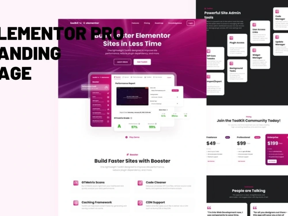 Design Responsive WordPress Landing Page by Elementor pro | Upwork