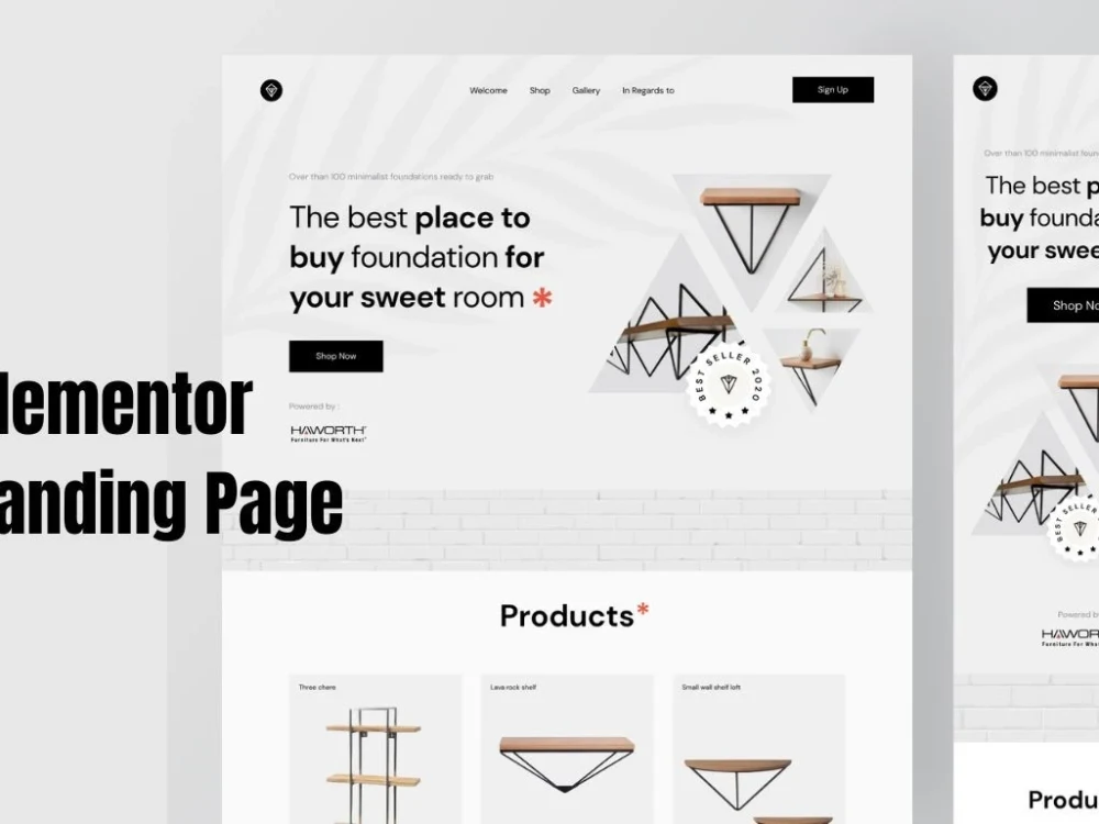 Design Responsive WordPress Landing Page by Elementor pro | Upwork