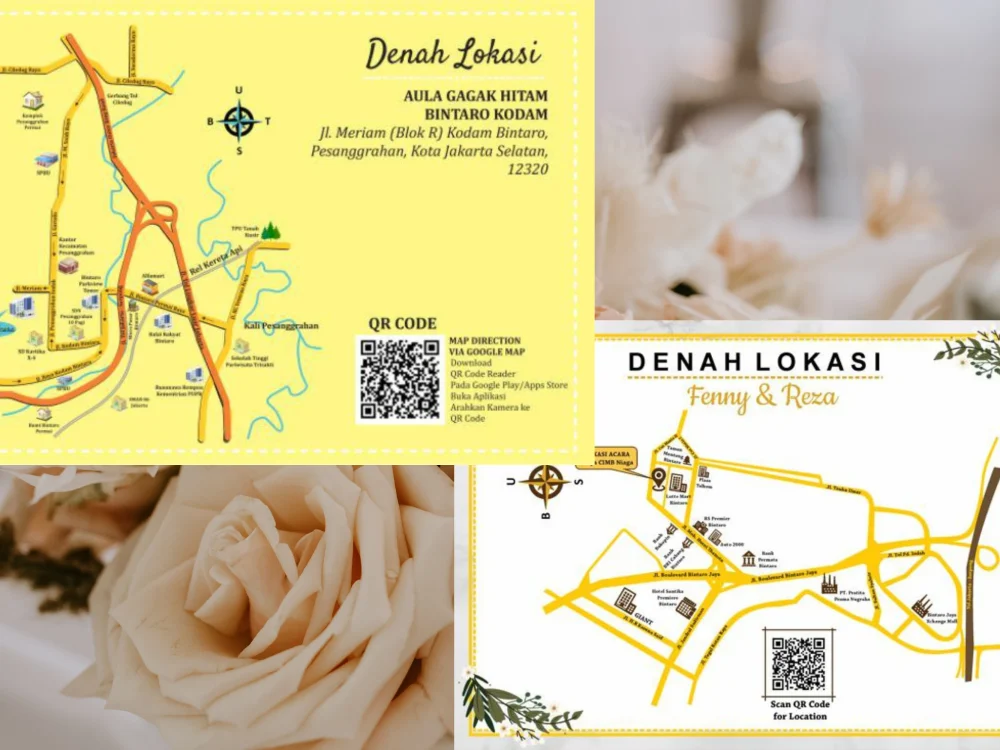 A design map of your wedding invitation or any occasion | Upwork