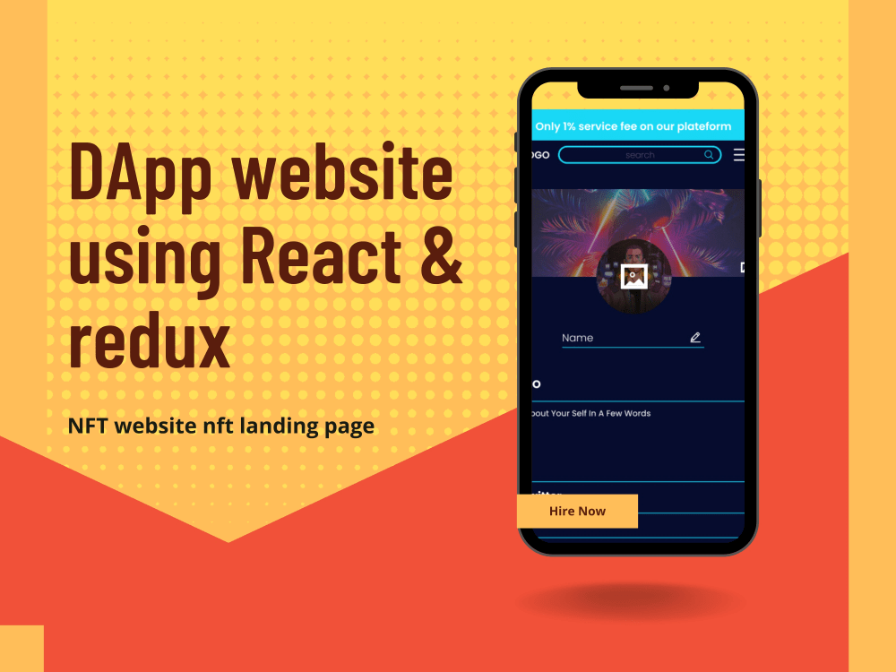 A modern NFT website | nft landing page | DApp website using React & redux | Upwork