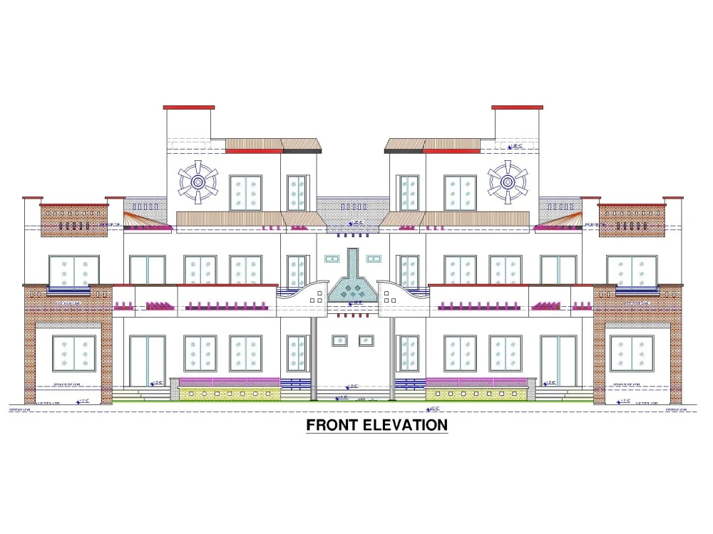 Multistorey Building Design/Drawings included Plans, Elevations ...