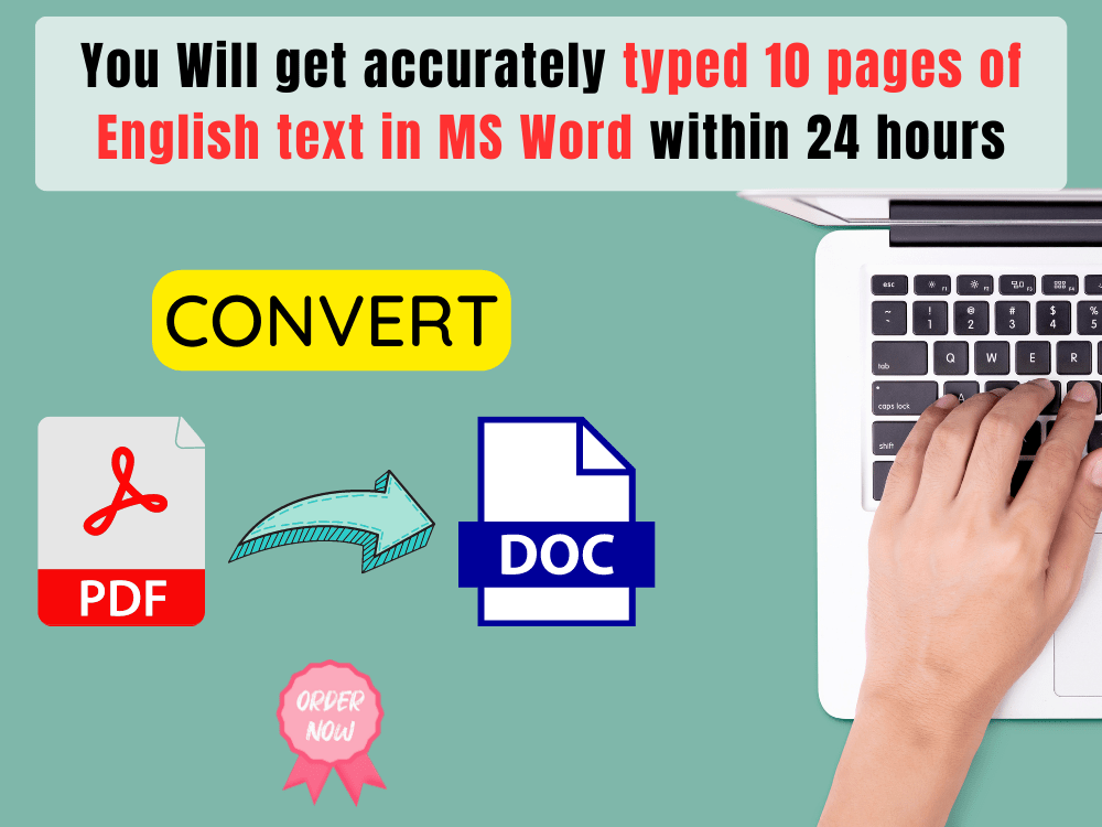 Accurately type 10 pages of English text in MS Word within 24 hours ...