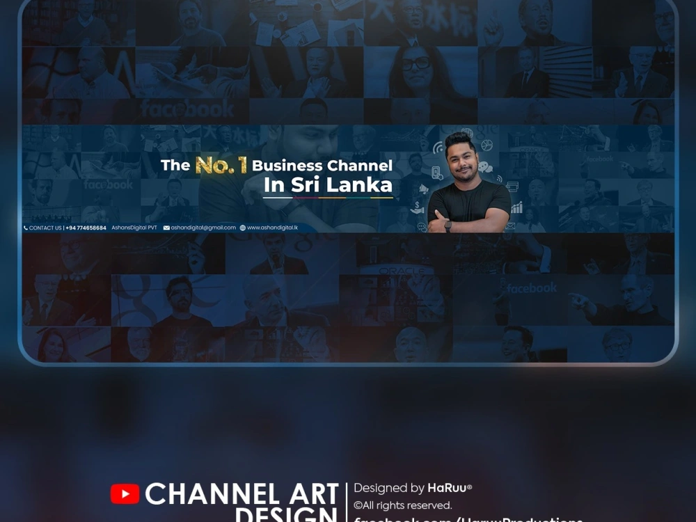 A modern-looking Youtube Channel Art | Upwork