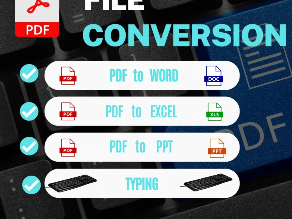 Get PDF to Word/Excel conversion | Upwork
