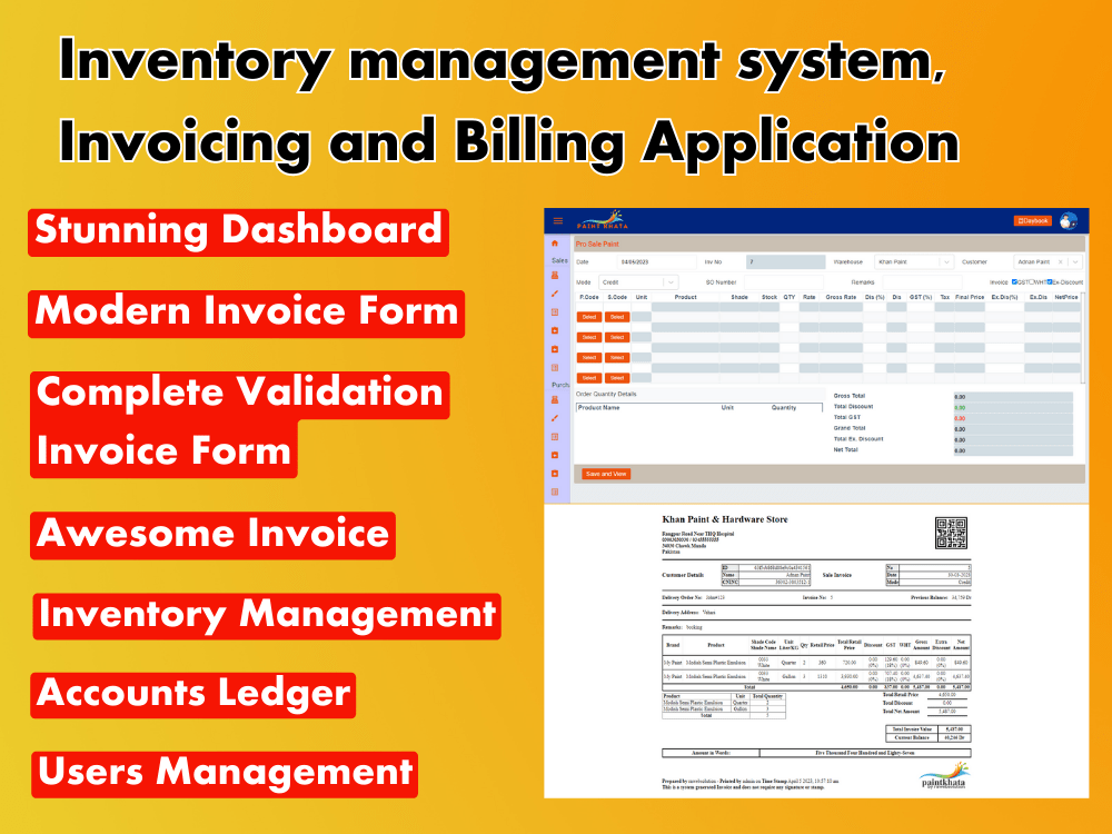 Inventory management system |billing and invoicing application with ...