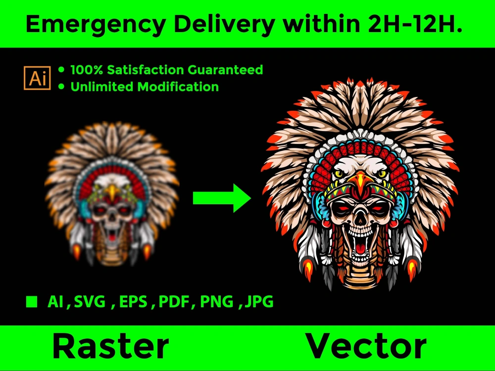 Raster logo image to vector tracing art illustration | Upwork