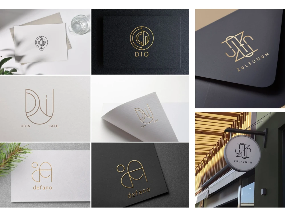 An elegant and minimalist name logo design | Upwork