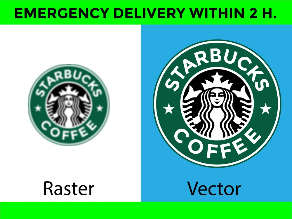 Raster logo image to vector tracing art illustration | Upwork