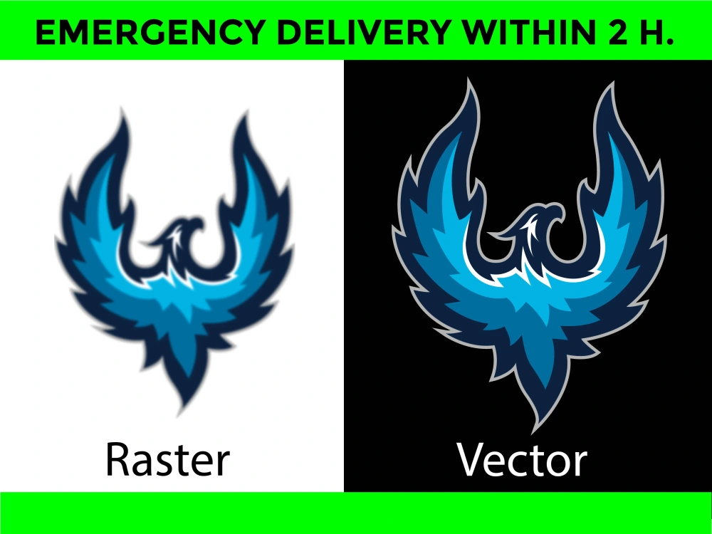 Raster logo image to vector tracing art illustration | Upwork