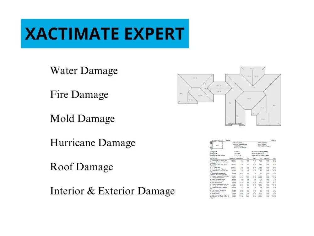 Xactimate estimation with sketches | Upwork