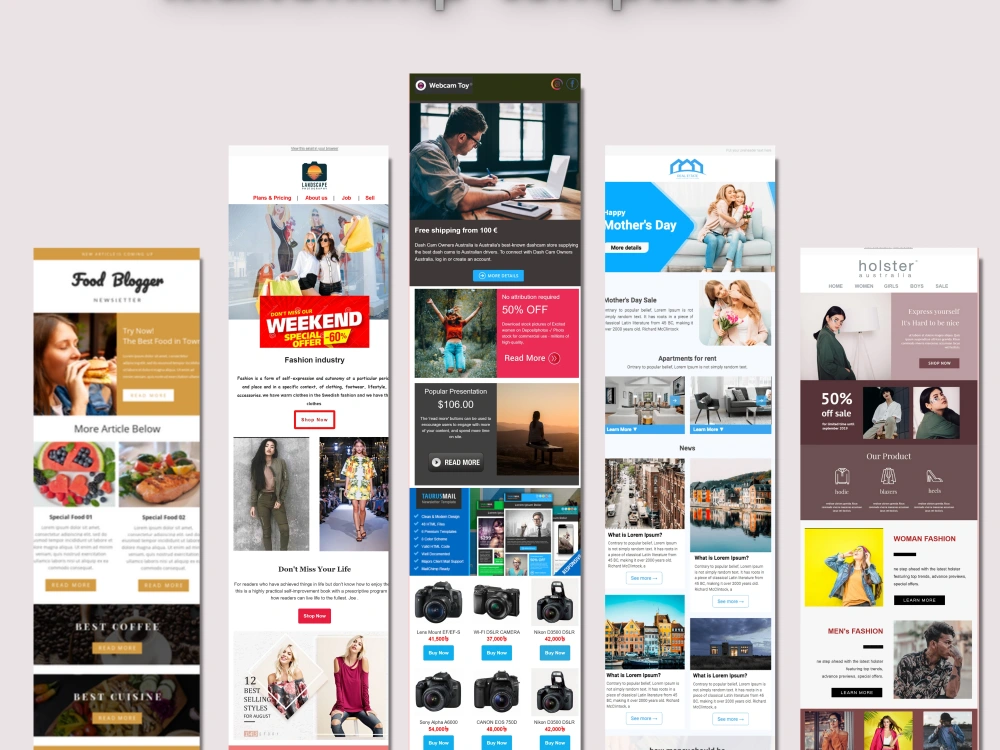 Modern and effective mailchimp template for boosting sales | Upwork