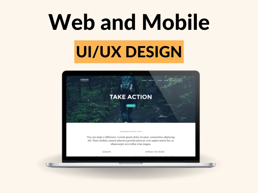 Responsive UI/UX mobile app design, website landing page design in Figma | Upwork