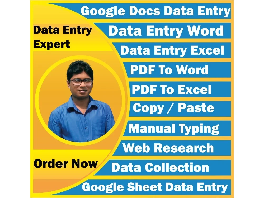 Data entry, copy-paste, web research and Excel data entry services | Upwork