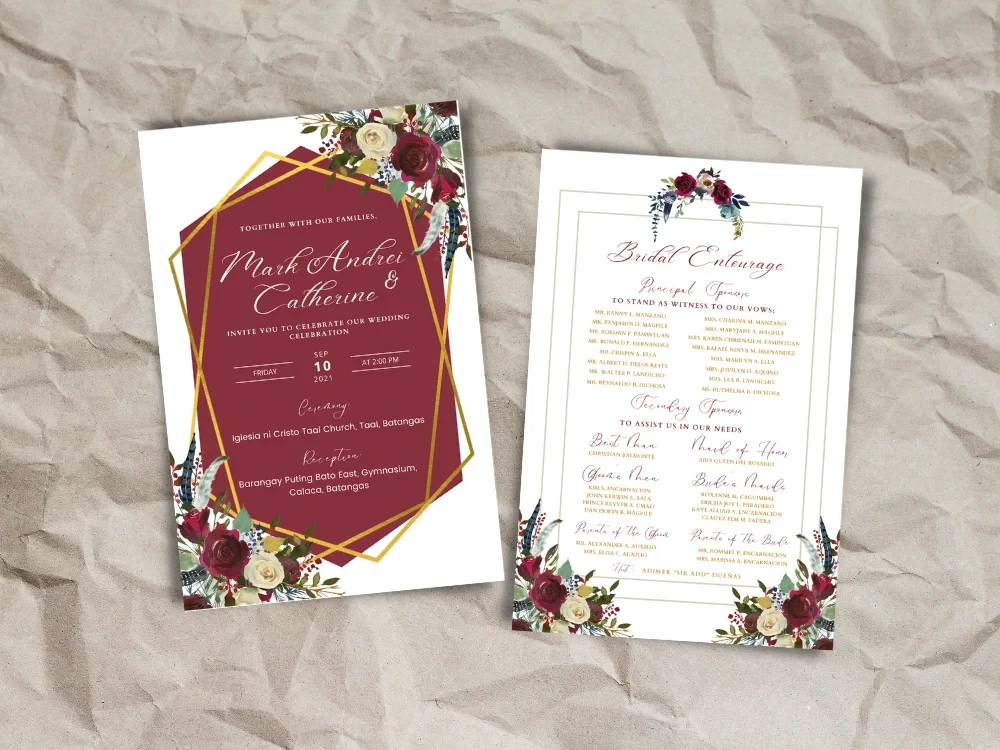 Any invitation cards for your business or occasion events. | Upwork