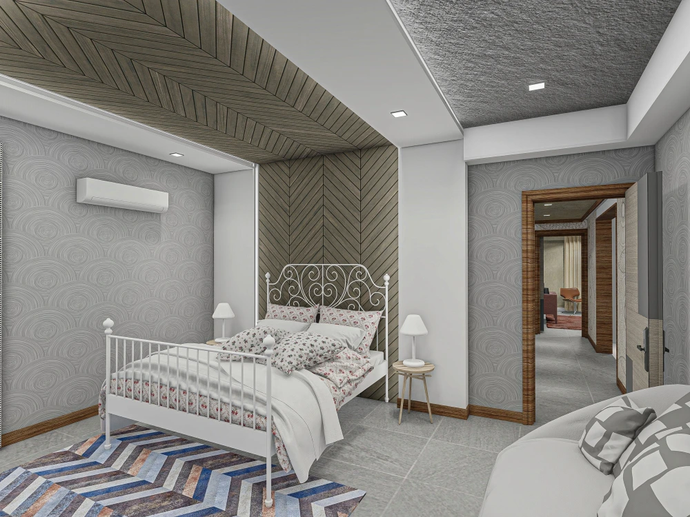 Rendered Interior 3D View of Bed/Living/Dining Room/Patio | Upwork
