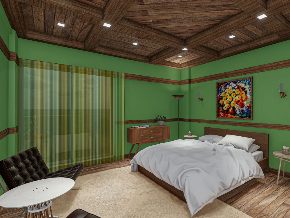 Rendered Interior 3D View of Bed/Living/Dining Room/Patio | Upwork