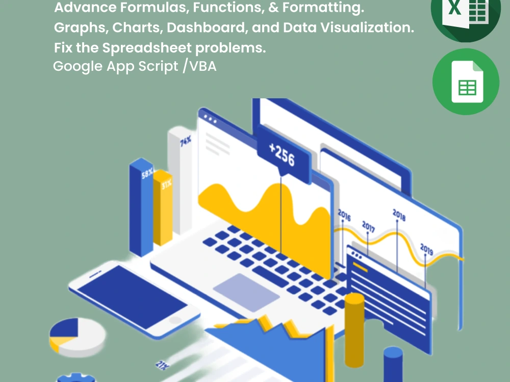 Excel and google sheets services including formula, function, formatting | Upwork