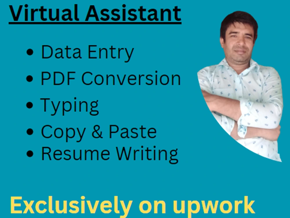Data entry, pdf conversion, typing, copy & paste, resume writing | Upwork