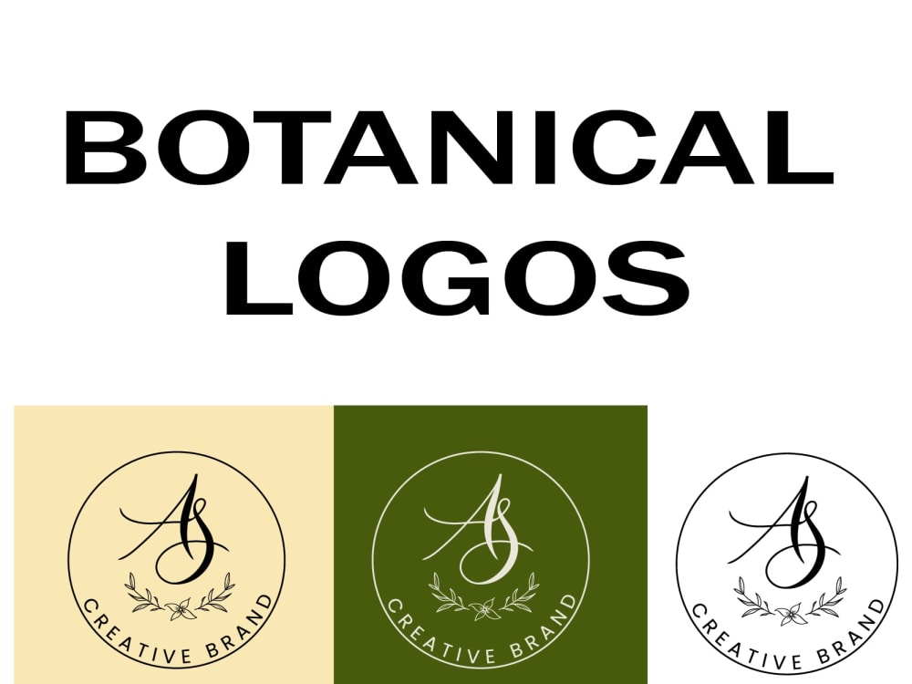 Botanical hand drawn logo design | Upwork