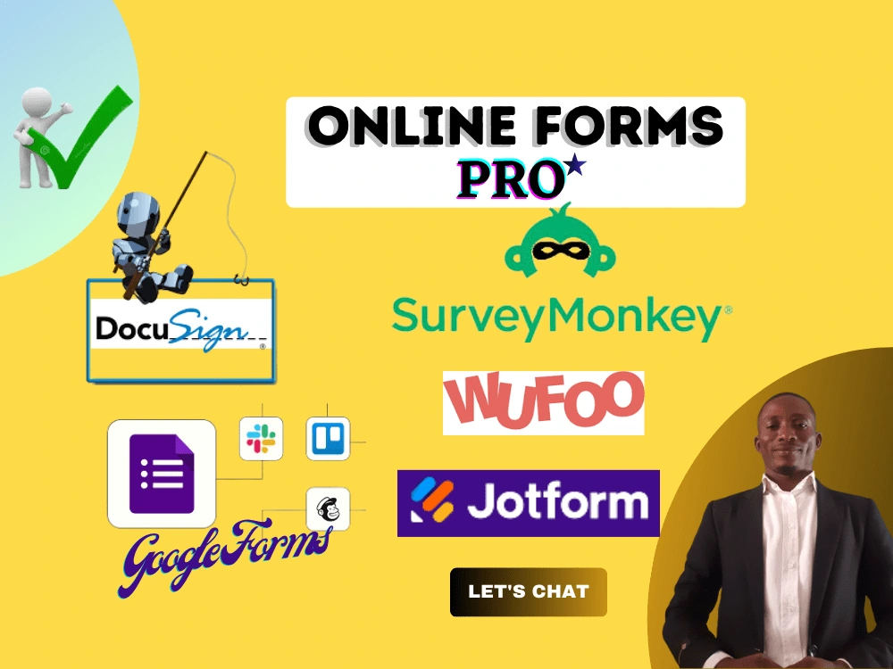 Jotforms, Online Forms, Survey Monkey, Doc Sign Typeform design | Upwork
