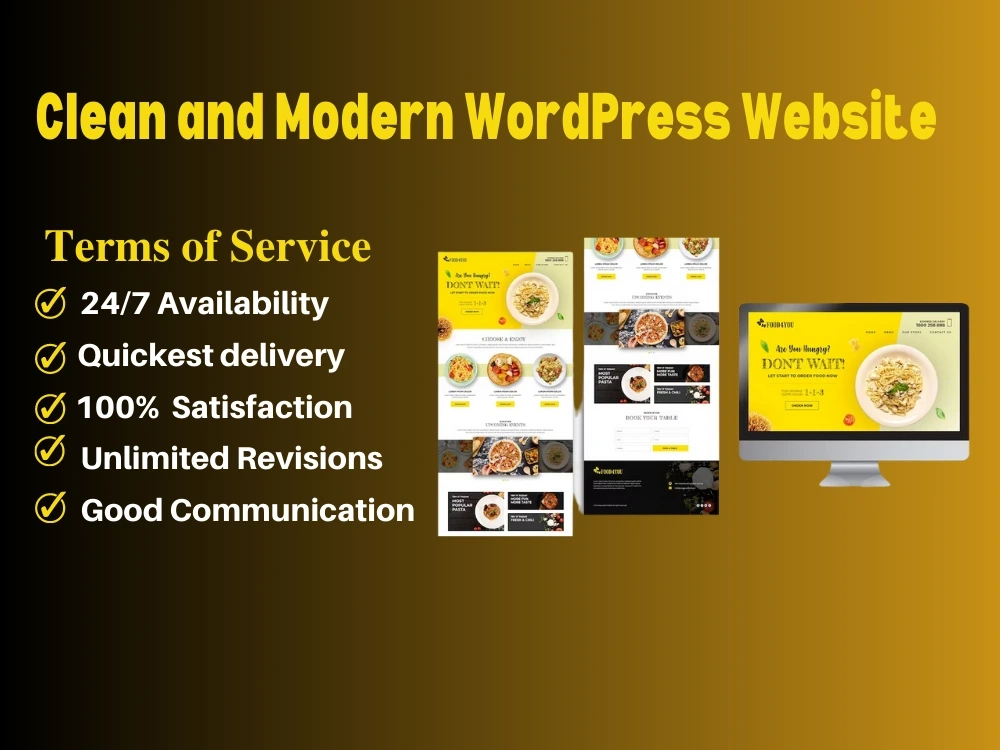 A clean and modern wordpress website design | Upwork