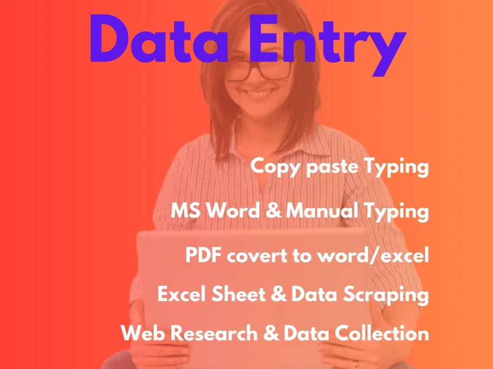 Data entry, web research, typing, copy paste & virtual assistant | Upwork