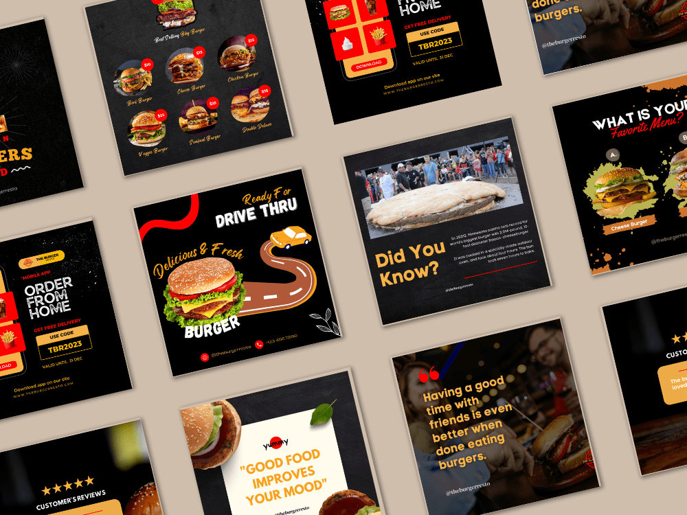 12 - 30 branded graphics for 1 month of Social Media posting | Upwork