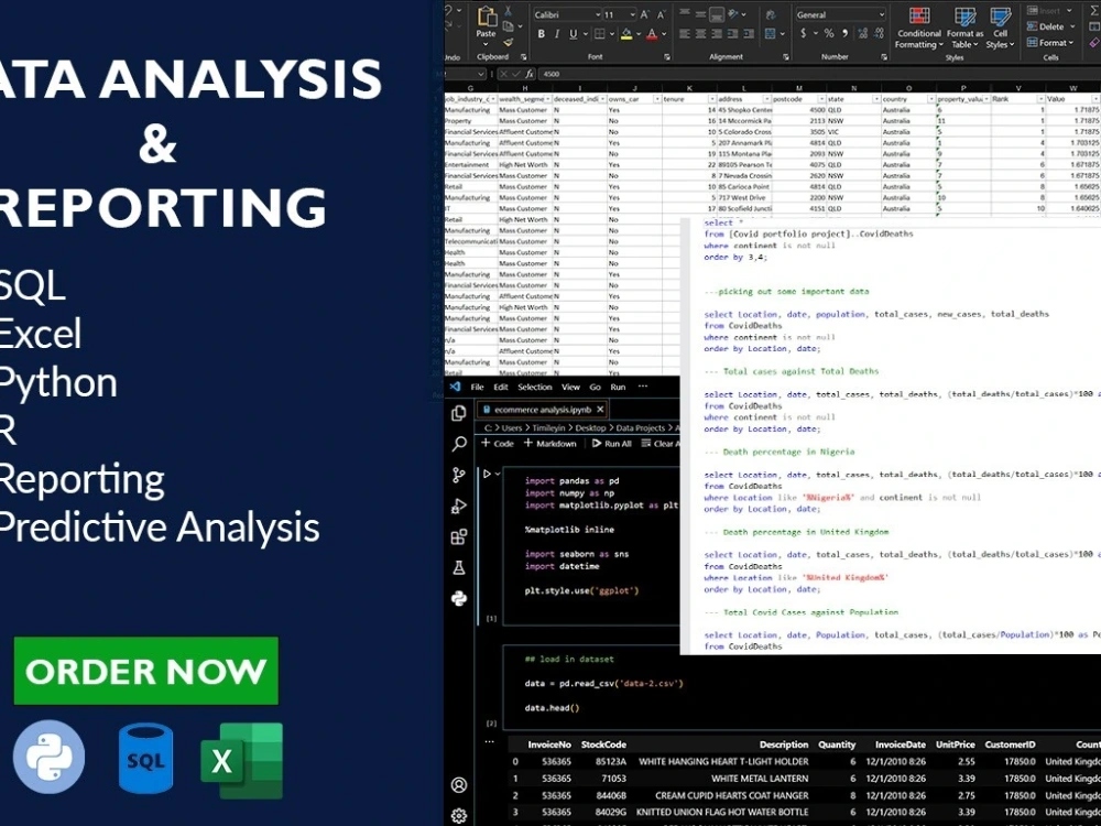 Expert data analysis in R, Python, and Excel | Upwork