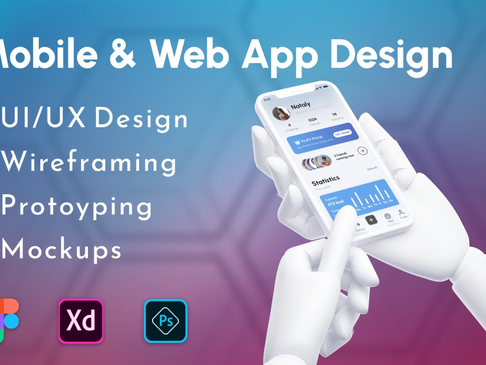 Modern UI/UX | Mobile & Web App Design| App UI | Protoyping | Figma | Upwork