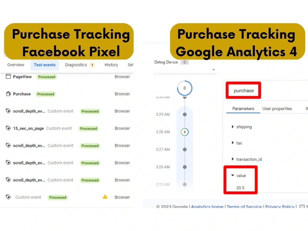 Fix or setup google analytics 4, ecommerce and conversion tracking via ...