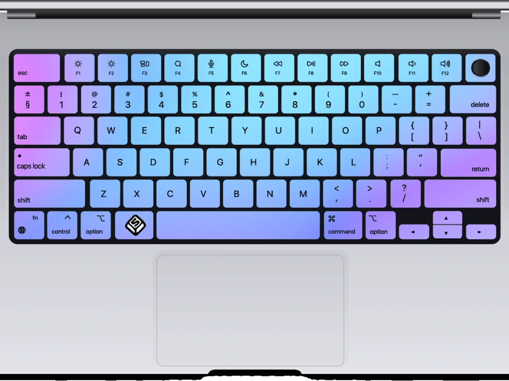 Print ready sticker template of any MacBook keyboard in custom ...