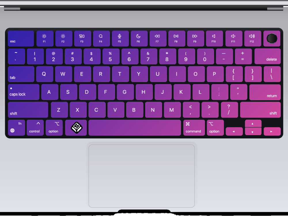 Print ready sticker template of any MacBook keyboard in custom ...